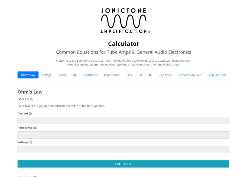 Calculator : SonicTone Amplification